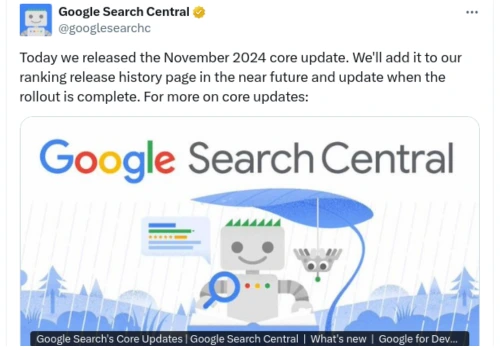 Google November 2024 Core Update | Google Search Core Update